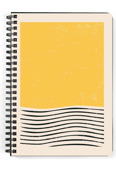 Astak Şekiller Baskılı Ahşap Kapaklı Defter 15X20 cm DFT5241