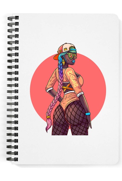 Swag Baskılı Ahşap Kapaklı Defter 15X20 cm DFT1627