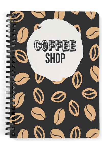 Coffee Shop Baskılı Ahşap Kapaklı Defter 15X20 cm DFT613 Coffee Shop Baskılı Ahşap Kapaklı Defter 15X20 cm DFT613