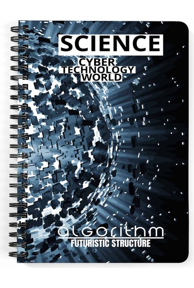 Science Baskılı Ahşap Kapaklı Defter 15X20 cm DFT5137 Science Baskılı Ahşap Kapaklı Defter 15X20 cm DFT5137