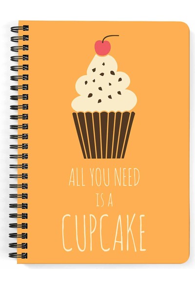 Astak Cupcake Baskılı Ahşap Kapaklı Defter 15X20 cm DFT5193 Astak Cupcake Baskılı Ahşap Kapaklı Defter 15X20 cm DFT5193