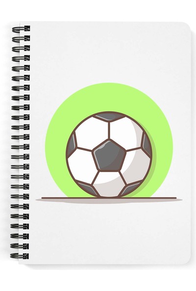 Astak Futbol Topu Baskılı Ahşap Kapaklı Defter 15X20 cm DFT1192