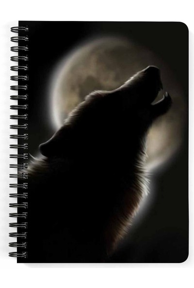 Astak Uluyan Kurt Baskılı Ahşap Kapaklı Defter 15X20 cm DFT5671 Astak Uluyan Kurt Baskılı Ahşap Kapaklı Defter 15X20 cm DFT5671