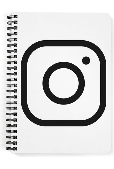 Instagram Baskılı Ahşap Kapaklı Defter 15X20 cm DFT1764 Instagram Baskılı Ahşap Kapaklı Defter 15X20 cm DFT1764