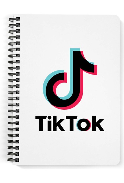 Astak Tiktok Baskılı Ahşap Kapaklı Defter 15X20 cm DFT385