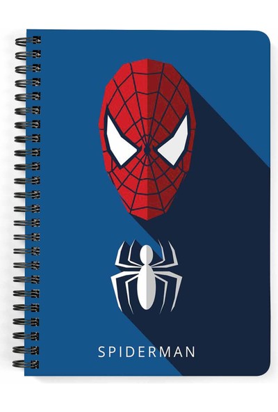 Astak Spiderman Baskılı Ahşap Kapaklı Defter 15X20 cm DFT5737