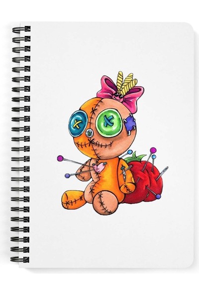 Büyülü Bebek Baskılı Ahşap Kapaklı Defter 15X20 cm DFT6825