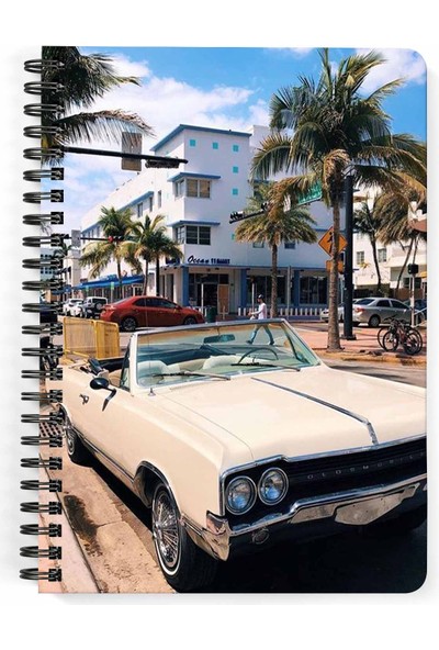 Summer Baskılı Ahşap Kapaklı Defter 15X20 cm DFT3713