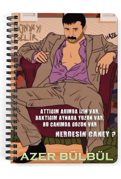 Azer Bülbül Baskılı Ahşap Kapaklı Defter 15X20 cm DFT5058 Azer Bülbül Baskılı Ahşap Kapaklı Defter 15X20 cm DFT5058