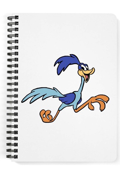 Road Runner Baskılı Ahşap Kapaklı Defter 15X20 cm DFT6681