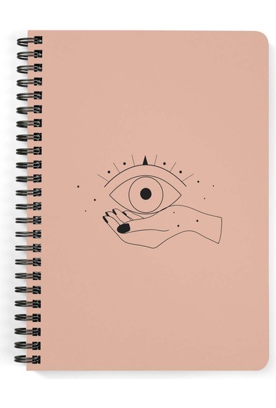 Astak Gezegen Baskılı Ahşap Kapaklı Defter 15X20 cm DFT2333