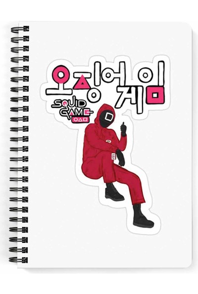 Squid Game Baskılı Ahşap Kapaklı Defter 15X20 cm DFT5730 Squid Game Baskılı Ahşap Kapaklı Defter 15X20 cm DFT5730