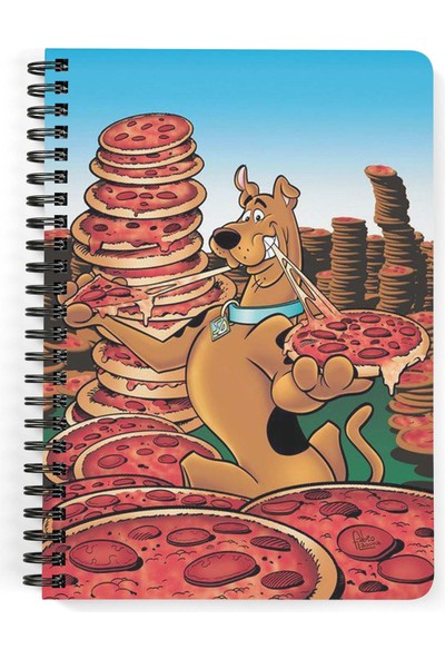 Astak Scooby-Doo Baskılı Ahşap Kapaklı Defter 15X20 cm DFT2323