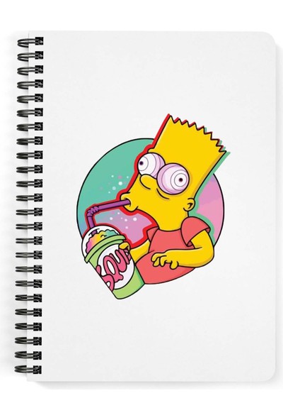 Astak Simpson Baskılı Ahşap Kapaklı Defter 15X20 cm DFT6676 Astak Simpson Baskılı Ahşap Kapaklı Defter 15X20 cm DFT6676