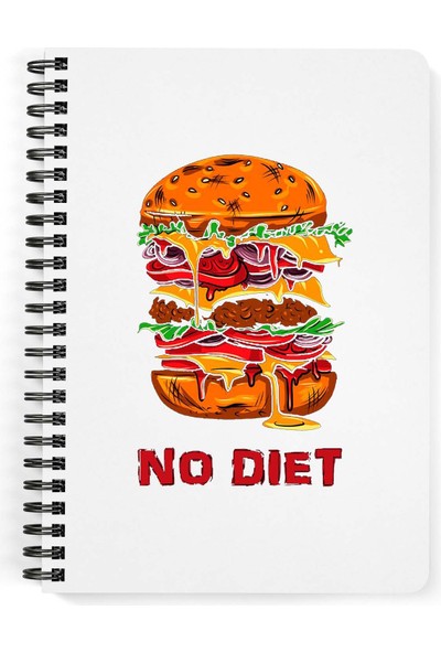 Astak No Diet Baskılı Ahşap Kapaklı Defter 15X20 cm DFT6125 Astak No Diet Baskılı Ahşap Kapaklı Defter 15X20 cm DFT6125