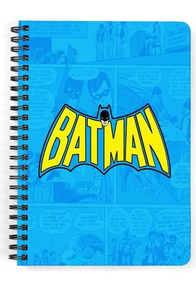 Astak Batman Baskılı Ahşap Kapaklı Defter 15X20 cm DFT3933