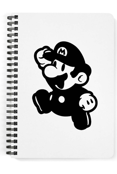 Mario Baskılı Ahşap Kapaklı Defter 15X20 cm DFT6417