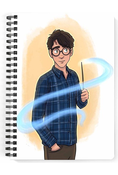 Astak Harry Potter Baskılı Ahşap Kapaklı Defter 15X20 cm DFT3528