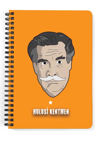 Hulusi Kentmen Baskılı Ahşap Kapaklı Defter 15X20 cm DFT4924