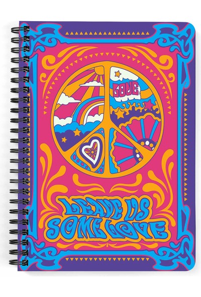 Astak Leave Us Some Love Baskılı Ahşap Kapaklı Defter 15X20 cm DFT5174 Astak Leave Us Some Love Baskılı Ahşap Kapaklı Defter 15X20 cm DFT5174