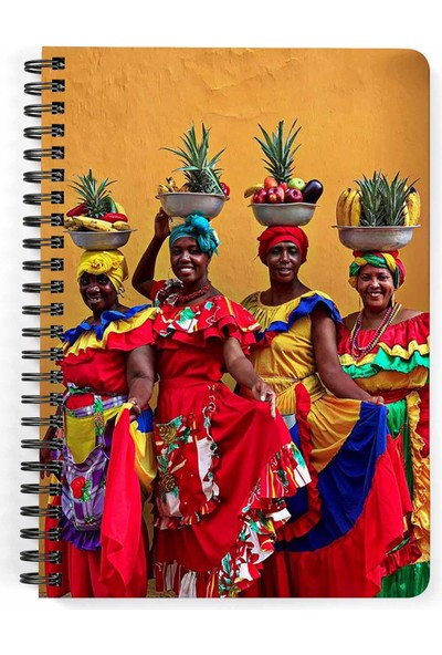 Africa Day Baskılı Ahşap Kapaklı Defter 15X20 cm DFT3610