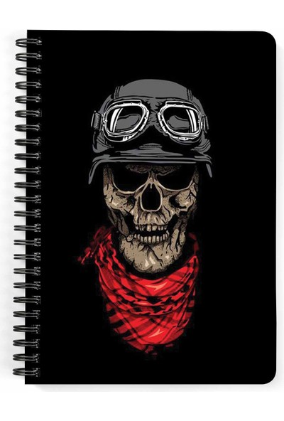 Kuru Kafa Motorlu Baskılı Ahşap Kapaklı Defter 15X20 cm DFT4916