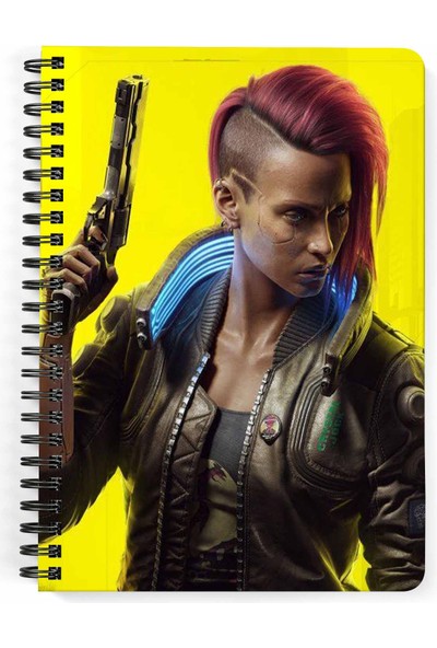 Astak Cyberpunk Baskılı Ahşap Kapaklı Defter 15X20 cm DFT3630