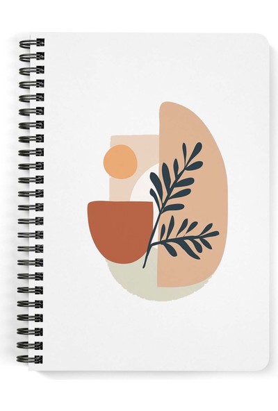 Bitkiler Baskılı Ahşap Kapaklı Defter 15X20 cm DFT326