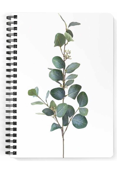 Doğa Baskılı Ahşap Kapaklı Defter 15X20 cm DFT3464