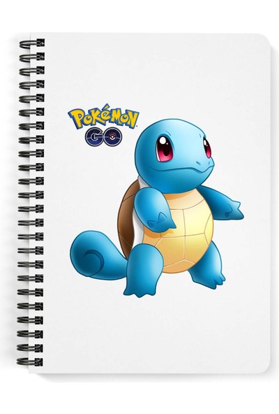 Squirtle Pokemon Baskılı Ahşap Kapaklı Defter 15X20 cm DFT455