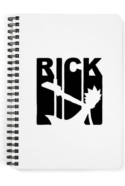 Rick And Morty Baskılı Ahşap Kapaklı Defter 15X20 cm DFT6168