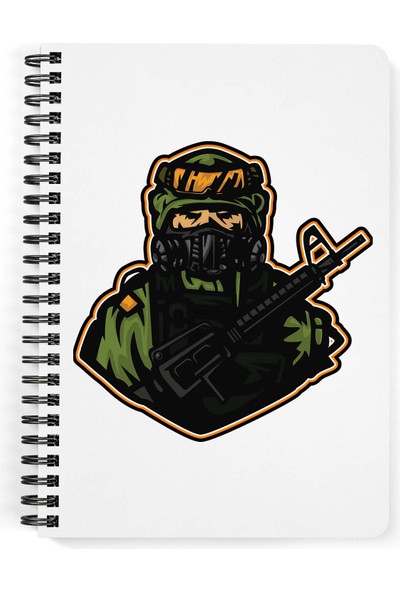 Astak Game Soldier Baskılı Ahşap Kapaklı Defter 15X20 cm DFT1813 Astak Game Soldier Baskılı Ahşap Kapaklı Defter 15X20 cm DFT1813