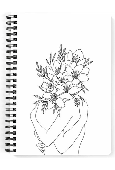 Hayat Baskılı Ahşap Kapaklı Defter 15X20 cm DFT3158