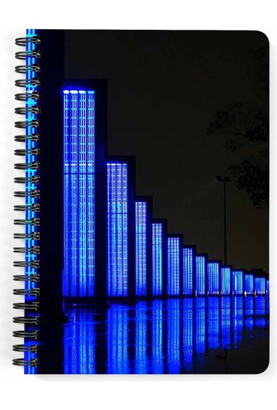 Building Baskılı Ahşap Kapaklı Defter 15X20 cm DFT3110