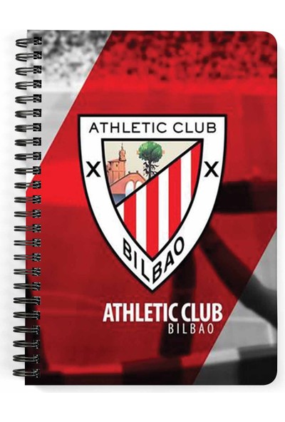 Athletic Bilbao Baskılı Ahşap Kapaklı Defter 15X20 cm DFT4525