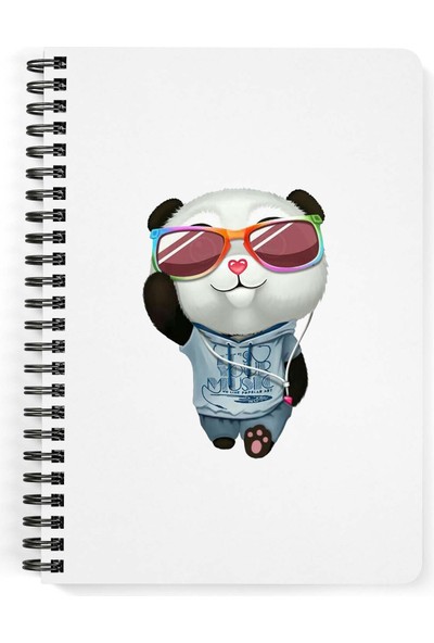 Panda Baskılı Ahşap Kapaklı Defter 15X20 cm DFT6032 Panda Baskılı Ahşap Kapaklı Defter 15X20 cm DFT6032