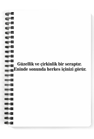 Frida Kahlo Baskılı Ahşap Kapaklı Defter 15X20 cm DFT3125