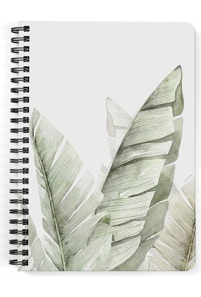 Doğa Baskılı Ahşap Kapaklı Defter 15X20 cm DFT3047