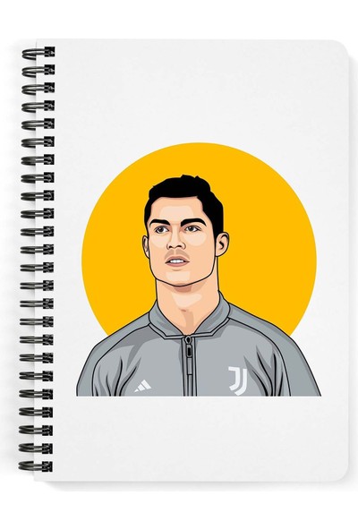 Ronaldo Baskılı Ahşap Kapaklı Defter 15X20 cm DFT6360