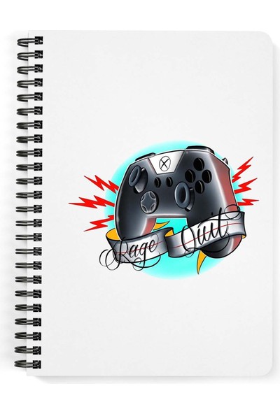 Xbox Baskılı Ahşap Kapaklı Defter 15X20 cm DFT6055