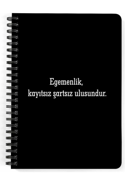 Atatürk Baskılı Ahşap Kapaklı Defter 15X20 cm DFT2999