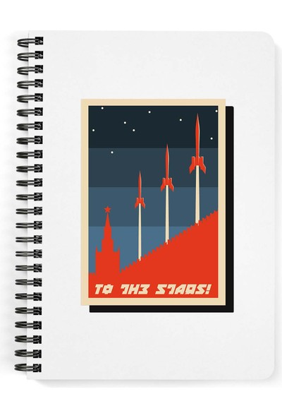 Astak To The Stars Baskılı Ahşap Kapaklı Defter 15X20 cm DFT1906