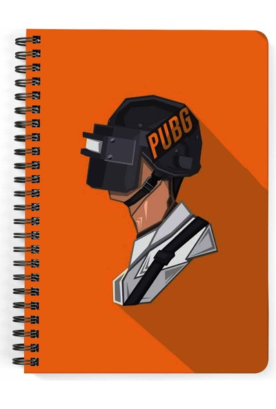 Pubg Baskılı Ahşap Kapaklı Defter 15X20 cm DFT3307