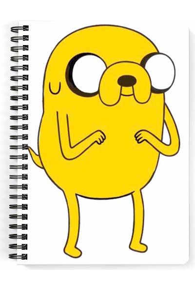 Adventure Time Baskılı Ahşap Kapaklı Defter 15X20 cm DFT2710