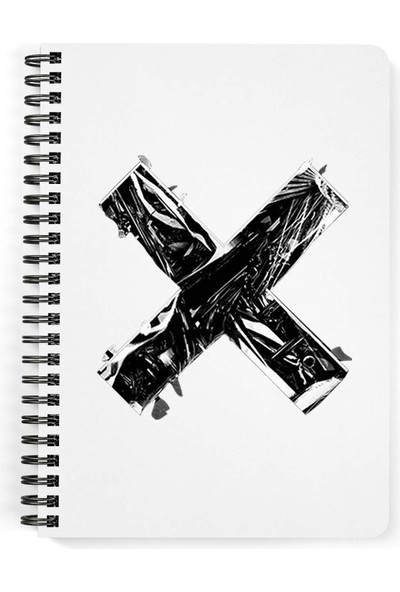 Çarpı Baskılı Ahşap Kapaklı Defter 15X20 cm DFT1406