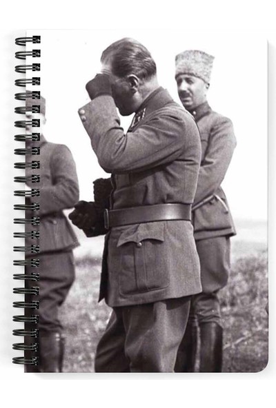 Atatürk Baskılı Ahşap Kapaklı Defter 15X20 cm DFT3782