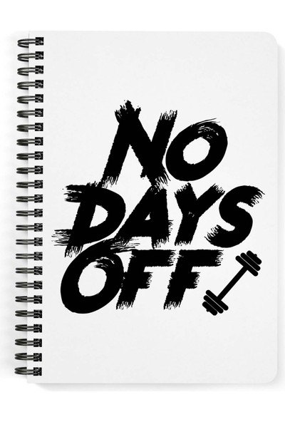 No Days Off Baskılı Ahşap Kapaklı Defter 15X20 cm DFT2090 No Days Off Baskılı Ahşap Kapaklı Defter 15X20 cm DFT2090