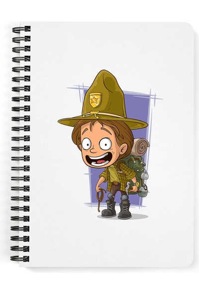 Izci Baskılı Ahşap Kapaklı Defter 15X20 cm DFT1344