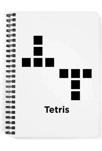 Tetris Baskılı Ahşap Kapaklı Defter 15X20 cm DFT1734 Tetris Baskılı Ahşap Kapaklı Defter 15X20 cm DFT1734