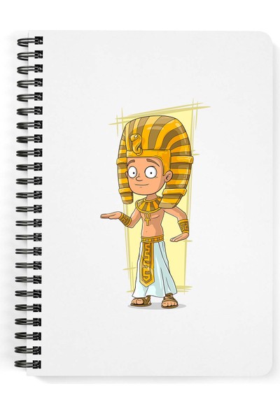 Mısır Kralı Baskılı Ahşap Kapaklı Defter 15X20 cm DFT1351 Mısır Kralı Baskılı Ahşap Kapaklı Defter 15X20 cm DFT1351